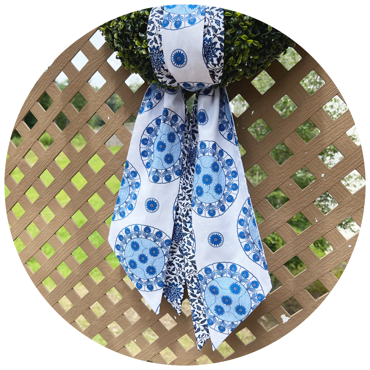 Designer Blue Porcelain Sash – ROYALTY IS EVERYDAY